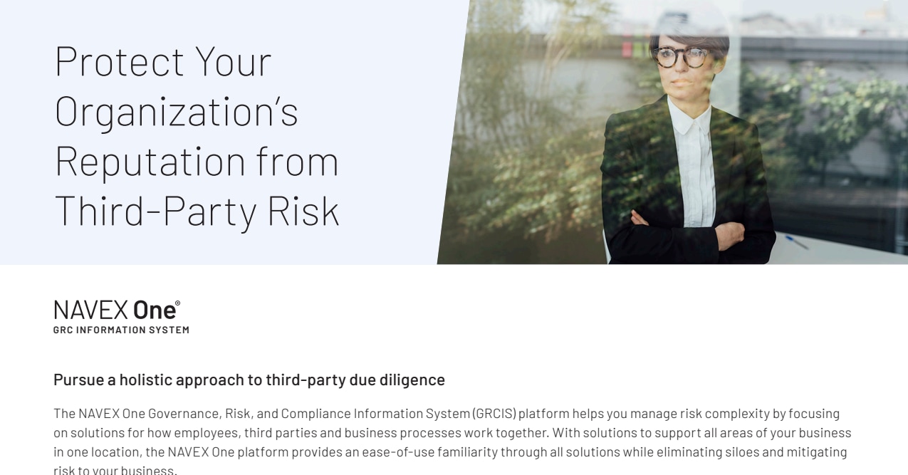 NAVEX One RiskRate Product Guide | NAVEX