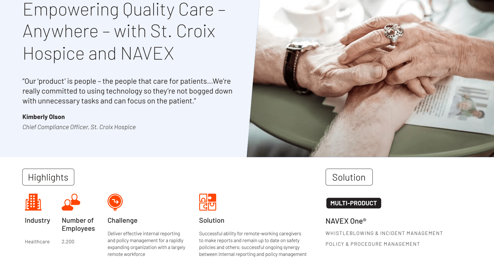 Empowering Quality Care – Anywhere – with St. Croix Hospice and NAVEX | NAVEX UK