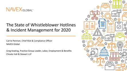 The State of Whistleblower Hotlines & Incident Management for 2020 | NAVEX